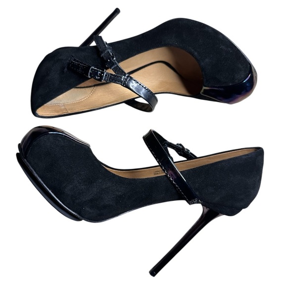 L. A. M. B | Shoes | Gwen Stefani Lamb Suede Peggy Black Oil Slick ...